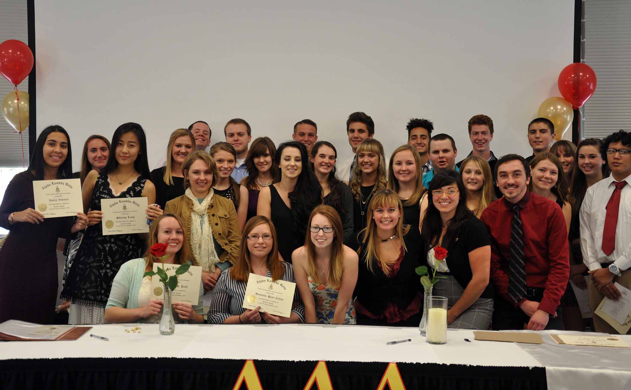 Students inducted into Alpha Lambda Delta Honor Society - Keystone College
